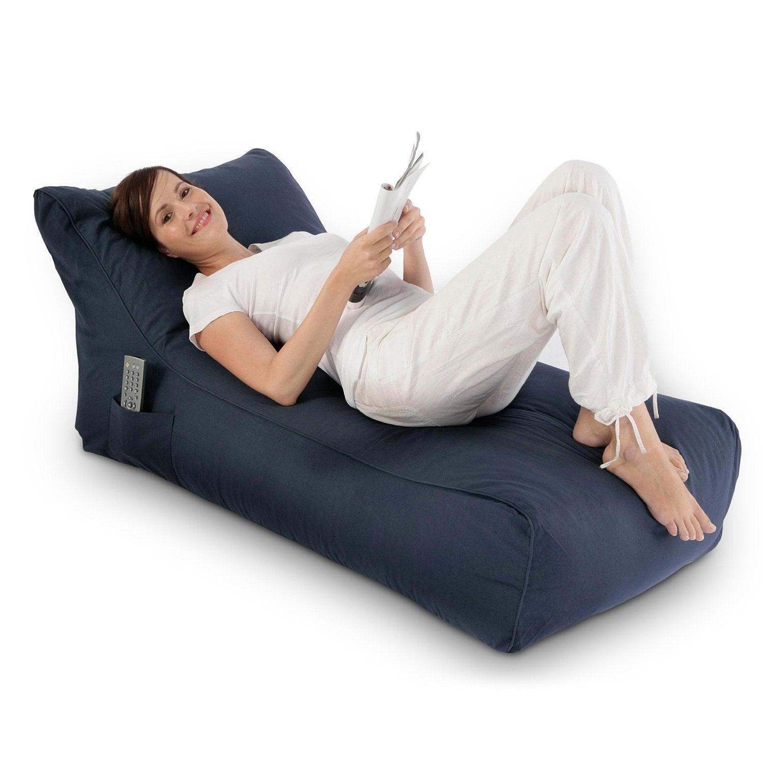 Smoothy Sitzsack - Sitzkissen Lounge Daybed - Indigo-Blau