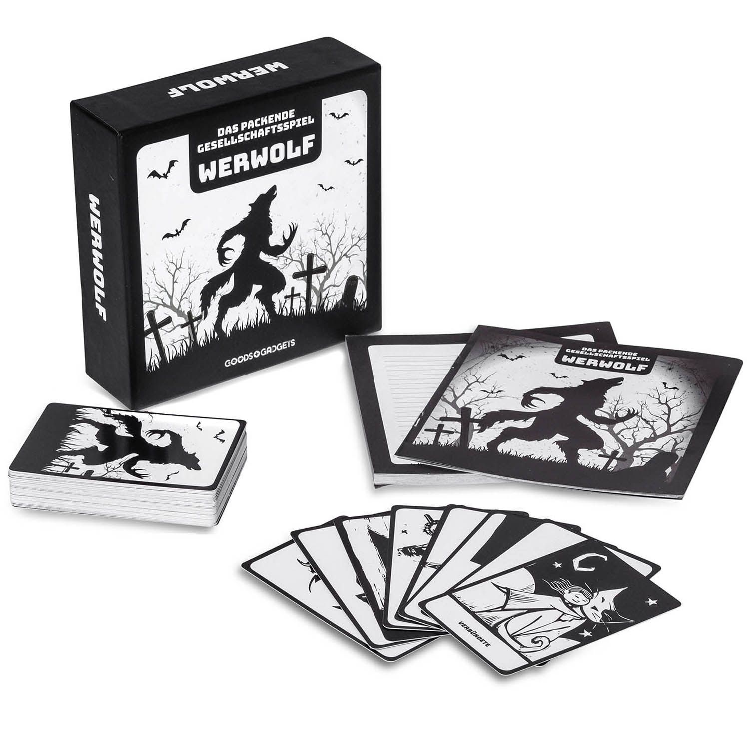 Werwolf Deluxe Edition: Werwölfe & Dorbewohner Gesellschaftsspiel